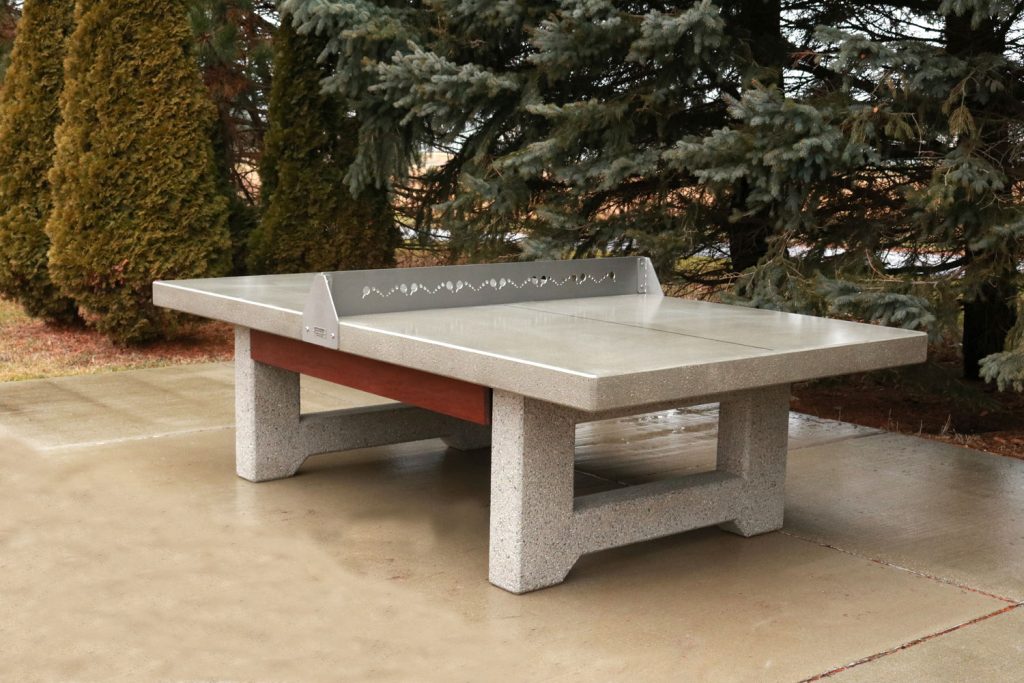 Concrete ping pong/tennis table. Outdoor fun! - Doty & Sons Concrete